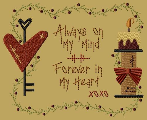 PK043 Always On My MInd Version 1 - 5x7 - $8.00 : Primitive Keepers ...